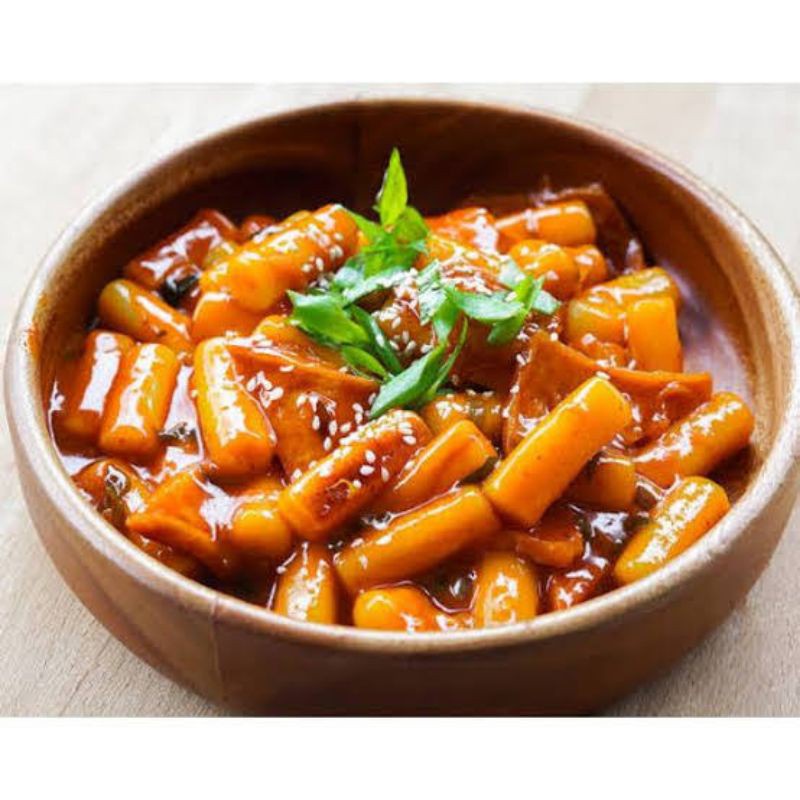 Topokki tteokbokki food, a typical Korean snack, original traditional ...