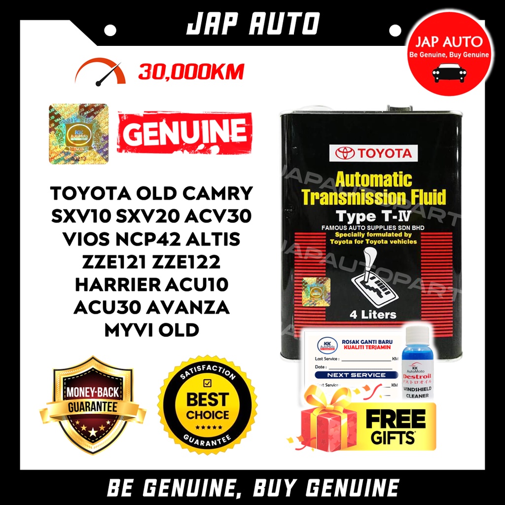 Genuine Toyota Transmission Fluid Atf Type Iv T Iv T 4 T4 Camry Old