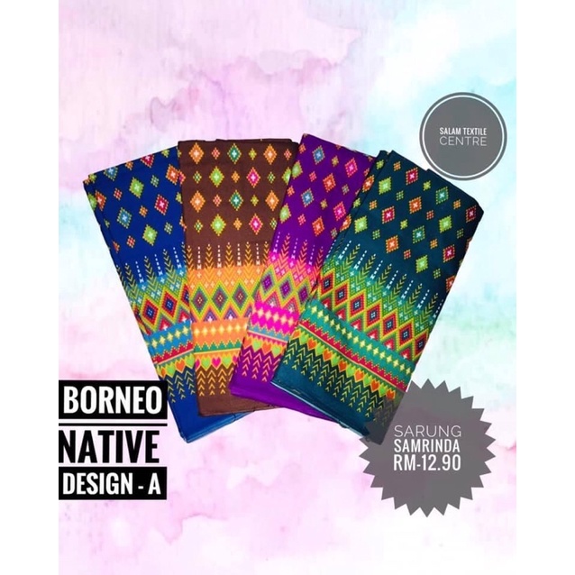 SARUNG SAMARINDA BORNEO/ BORNEO DESIGN / Native Borneo/Kain sarong ...