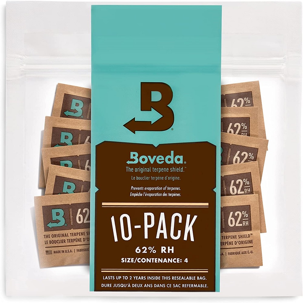 Boveda 62% Pack - 10 Pack Humidity Control Pack - Counting Resealable ...