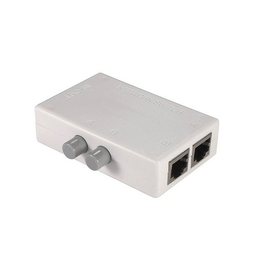 [LOCAL] 2 PORT NETWORK SWITCH SPLITTER RJ45 SELECTOR HUB 2 TO 1 ...