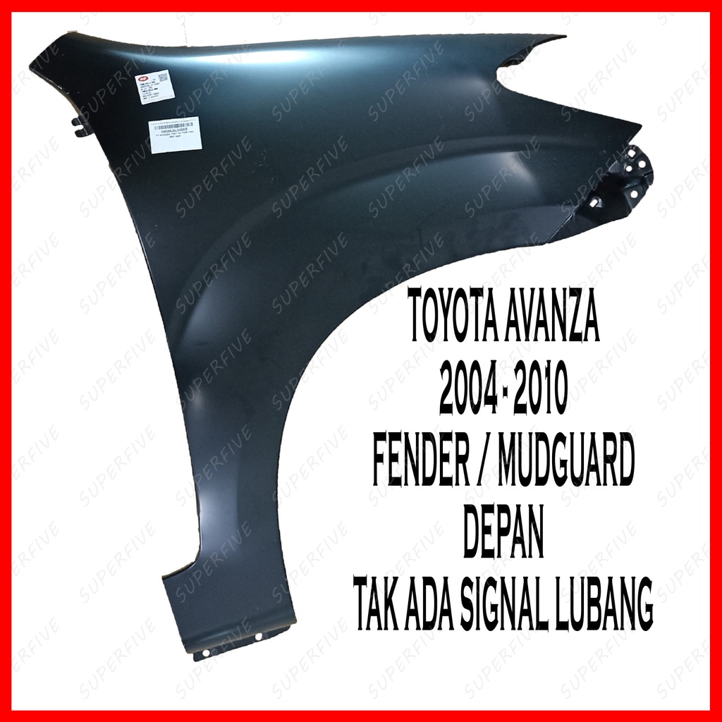 TOYOTA AVANZA (2004 - 2011) FRONT FENDER / MUDGUARD DEPAN / FENDER ...
