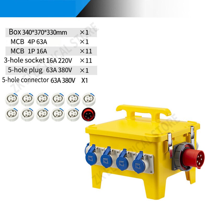 Portable Industry Socket Box Outdoors Waterproof Distribution Box More ...