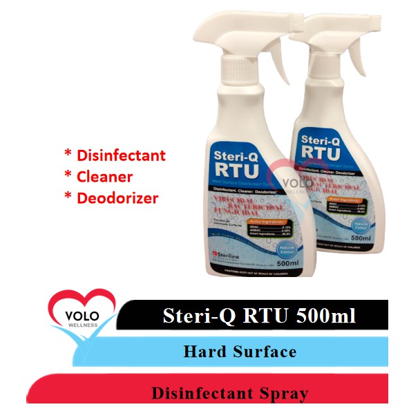 Steri-Q RTU, QUAD Hard Surface Disinfectant Spray (Hospital Grade ...