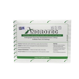 Androprotect/Androtec Andrographolide 50mg/100mg 10s (Batuk, Selsema ...