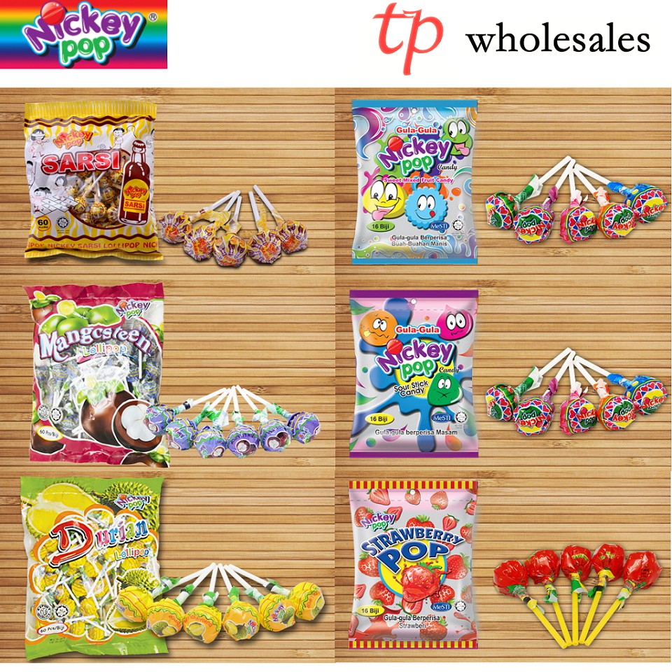 NICKEY POP LOLLIPOP 16 PCS / 60 PCS | Shopee Malaysia