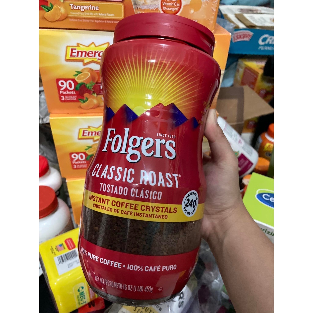 Folgers Instant Coffee Crystals, Classic Roast, 16 Ounce | Shopee Malaysia