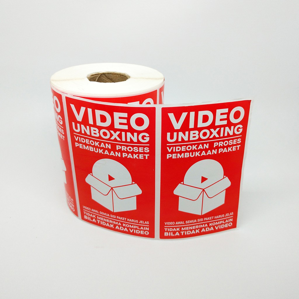 Unboxing Video Label Stickers Online Shop Delivery Stickers 9 x 55 cm ...