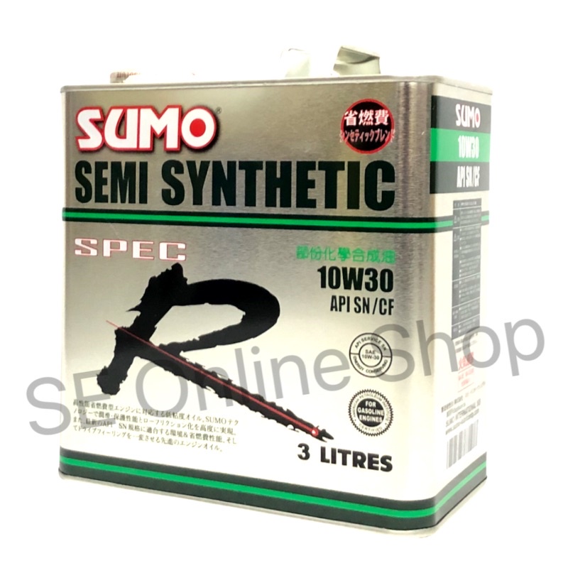 SUMO Engine Oil 10w30 Spec R Semi Synthetic 3Litre Minyak Hitam Enjin ...