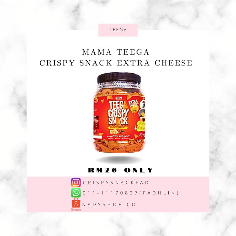 𝐓𝐄𝐄𝐆𝐀 𝐂𝐑𝐈𝐒𝐏𝐘 𝐒𝐍𝐀𝐂𝐊 𝐂𝐇𝐄𝐄𝐒𝐄 - 𝐌𝐚𝐦𝐚 𝐓𝐞𝐞𝐠𝐚 𝐂𝐡𝐞𝐞𝐬𝐞 | Shopee Malaysia