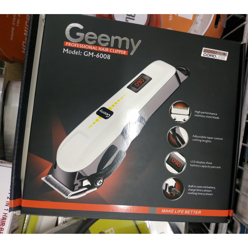 Geemy GM6008 original Professional Hair Clipper.(Ready Stock) | Shopee ...