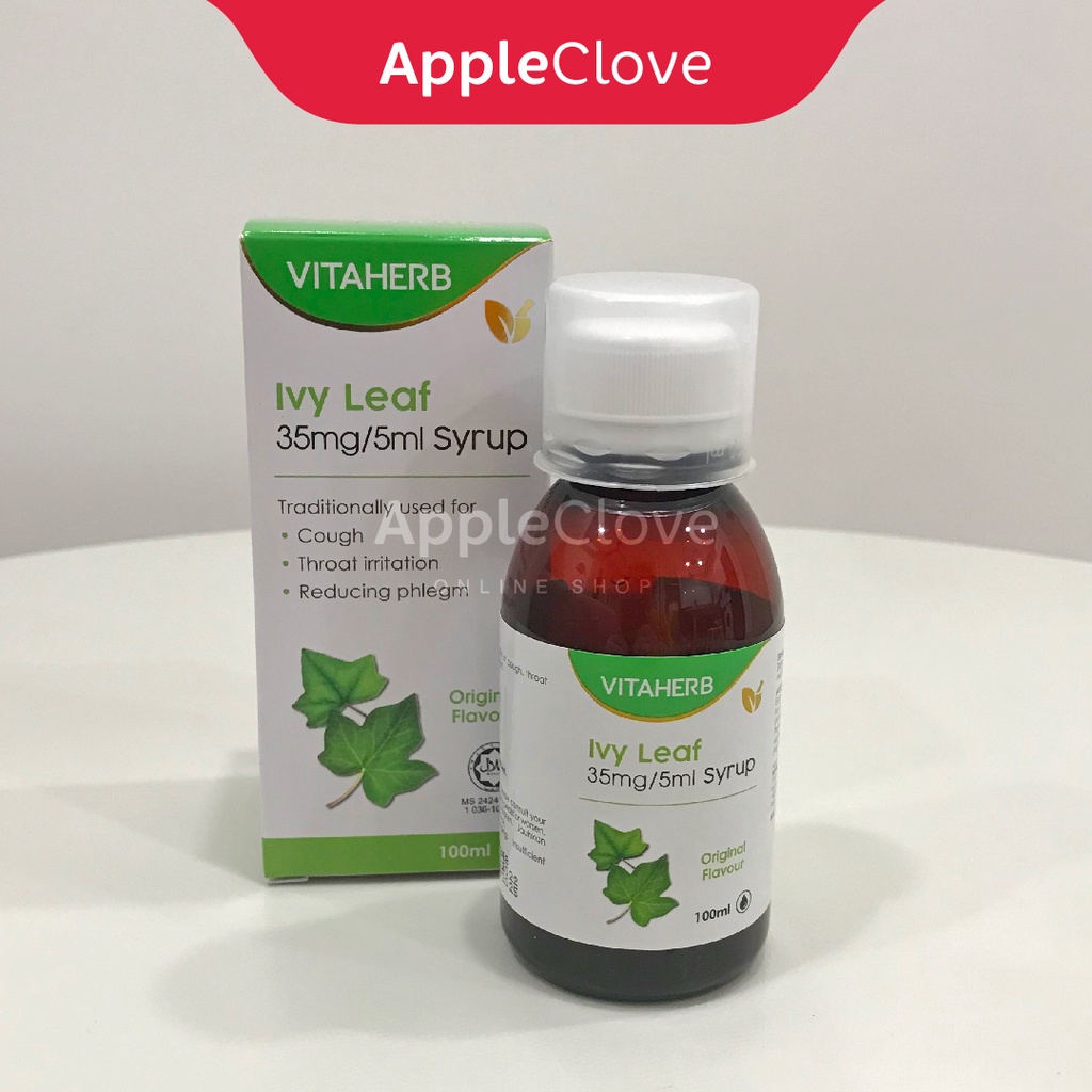 VITAHERB Ivy Leaf 35MG/5ML Syrup (Original Flavour) cough syrup 100ml ...