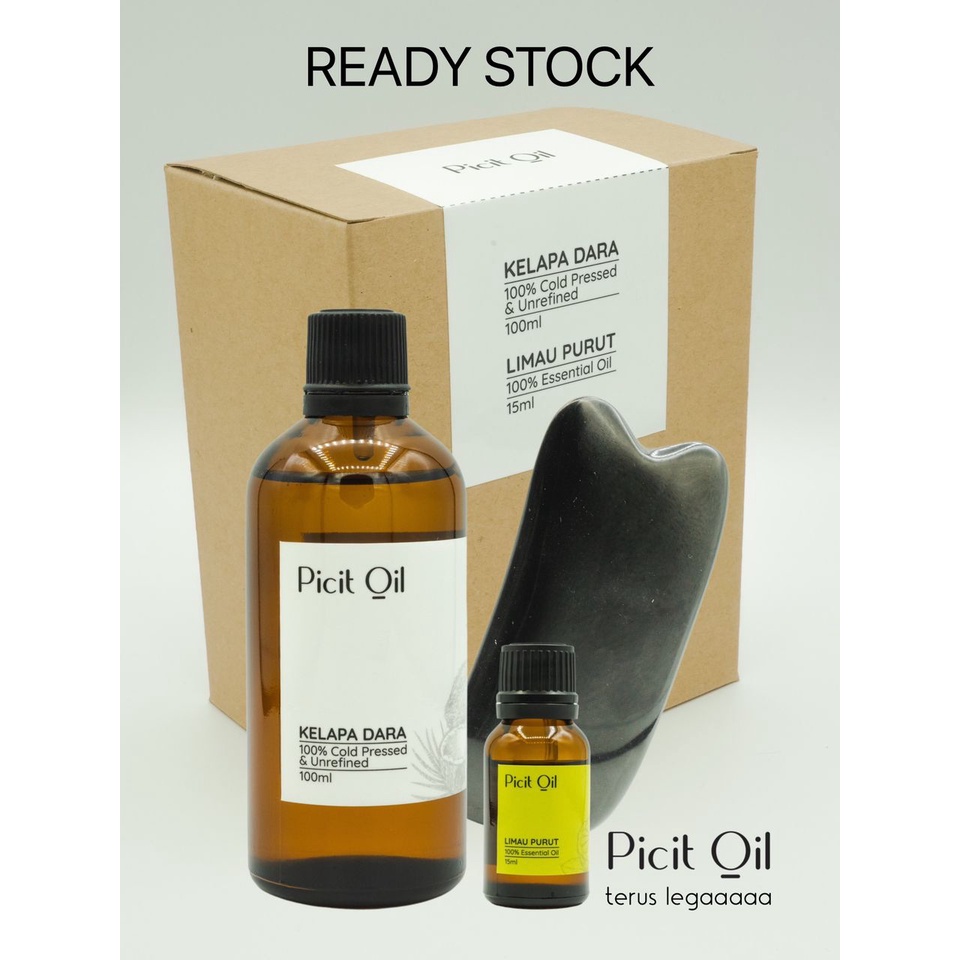 Minyak urut Picit Oil Kelapa Dara 100ML, Minyak Limau Purut Essential ...