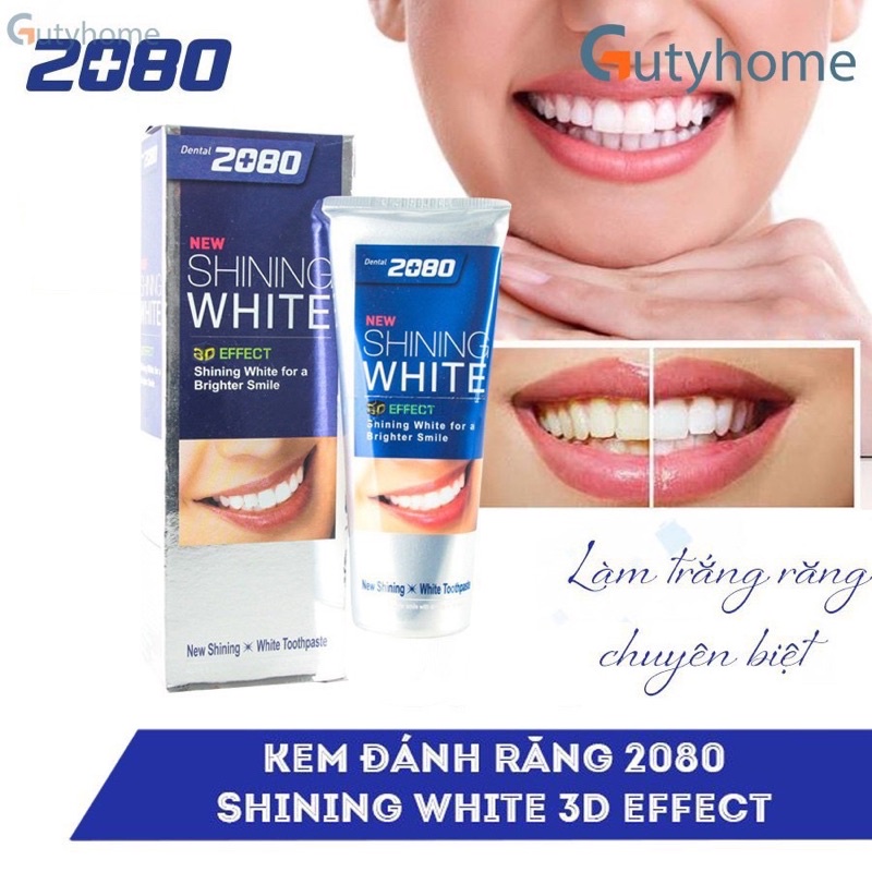 Shining WHITE 3D Korean Toothpaste 2080 (100g) | Shopee Malaysia