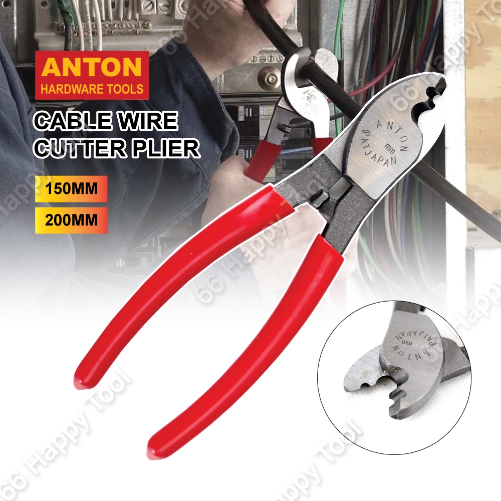 Anton 150MM 200MM Cable Wire Cutter Plier 6Inch 8Inch Crimping Flush ...
