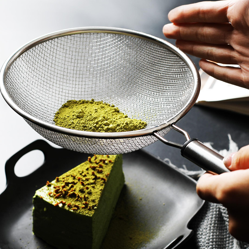 Fine sieve oil filter flour sieve colander ban steel thickened ...