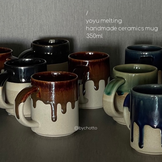 yoyu melting handmade ceramics mug 350ml | Shopee Malaysia