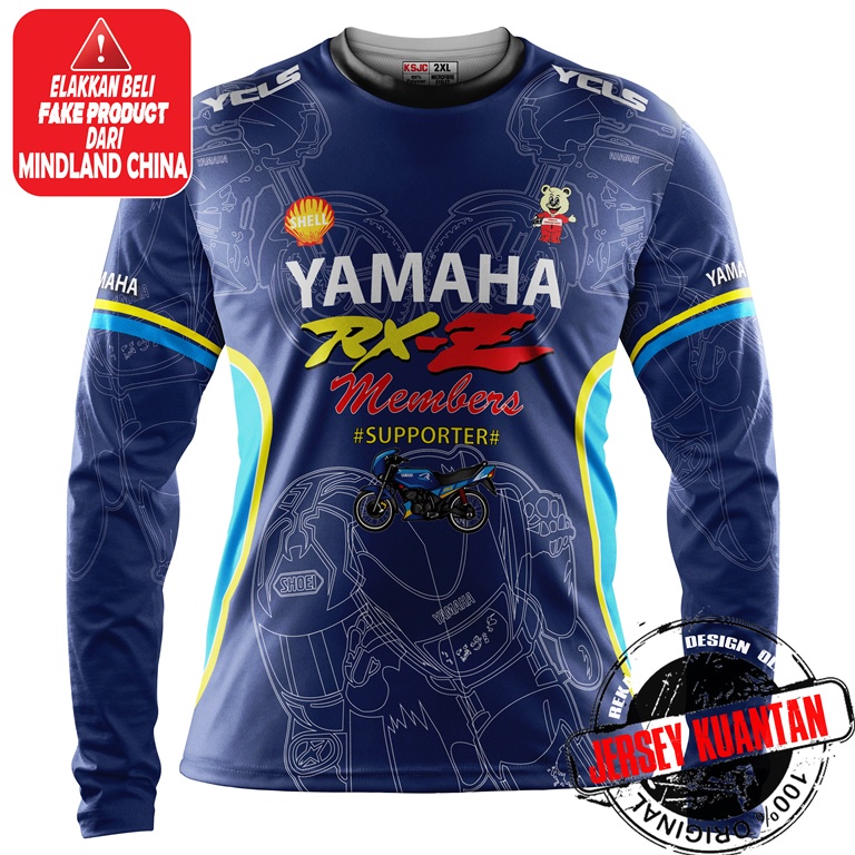Baju Yamaha Rxz Members #Supporter# V2 (Short/LongSleeve) | Shopee Malaysia