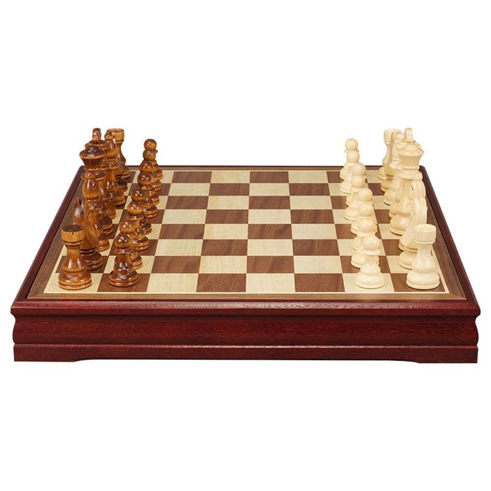 Grade Wooden Folding Middle Chess Set Solid Wood Pieces Birch Chess 300 ...