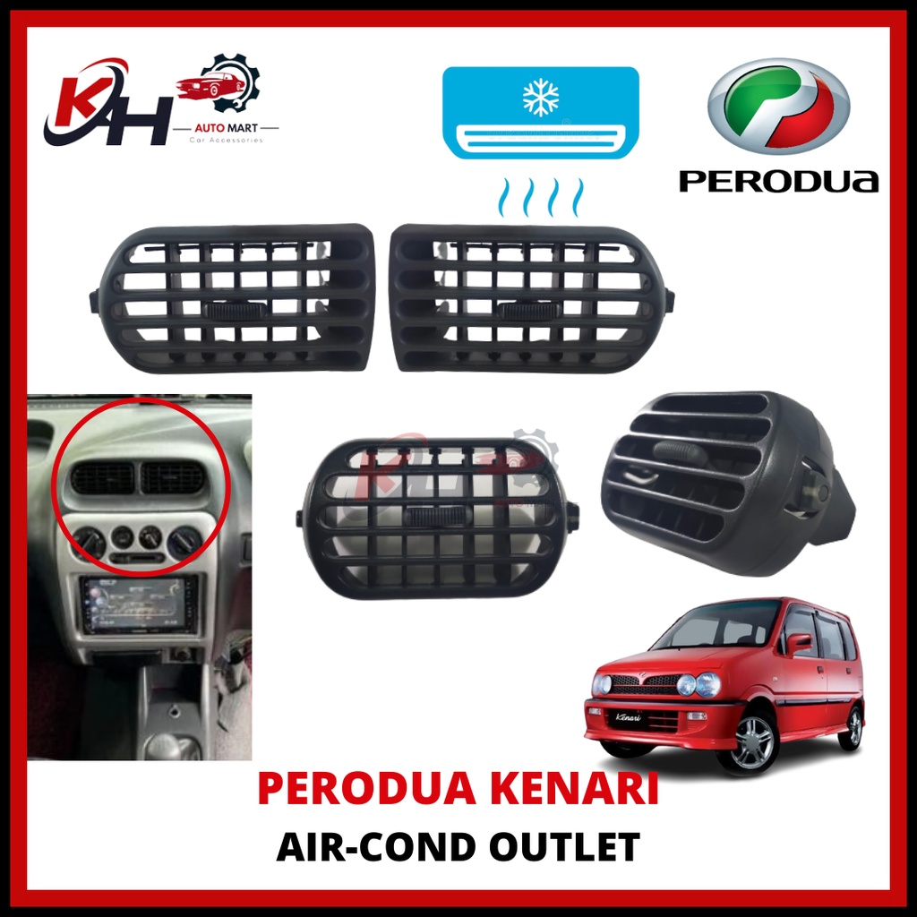 PERODUA KENARI CAR AIR COND OUTLET UNIT (OEM) AIRCOND VENT DAUN KERETA ...