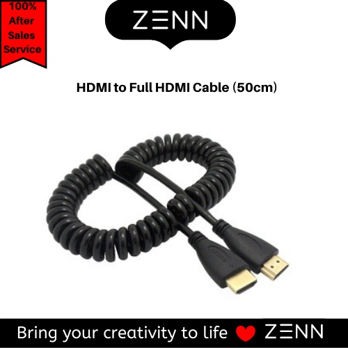 ZENN HDMI to Full HDMI Cable (50cm) | Shopee Malaysia