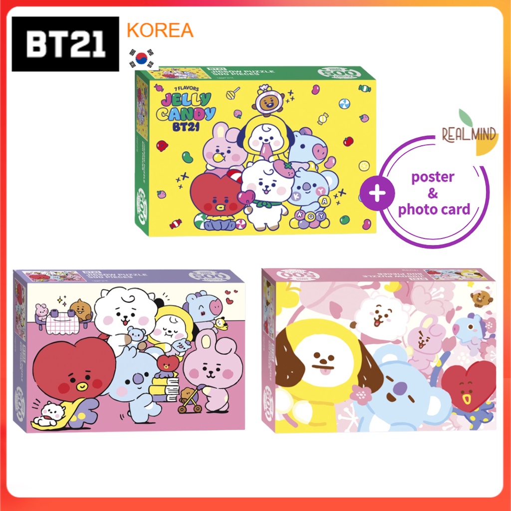 NEW! BT21 OFFICIAL, BT21 Jigsaw Puzzle 500PCS | Shopee Malaysia