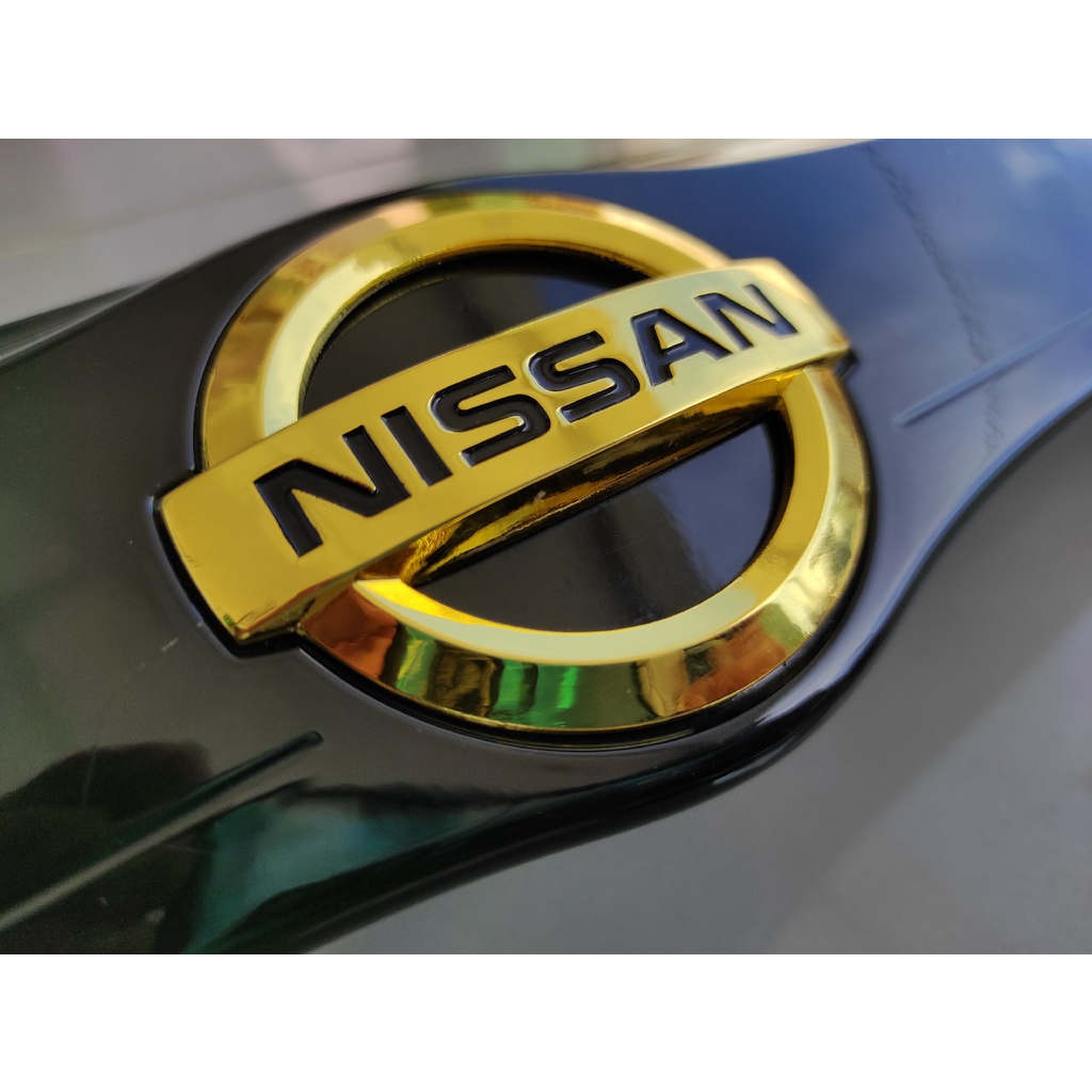 nissan almera boot emblem metal gold new | Shopee Malaysia