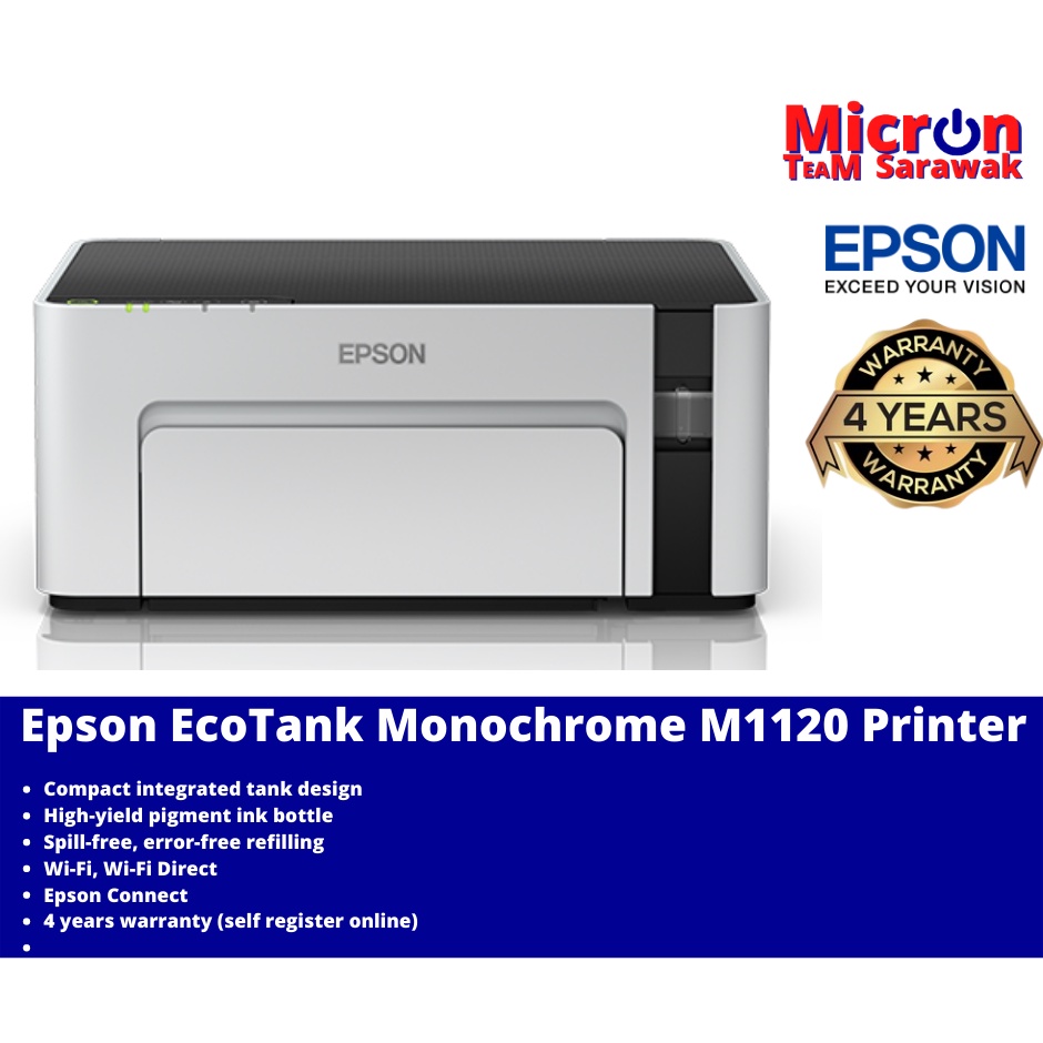 Epson EcoTank Monochrome M1120 | Shopee Malaysia