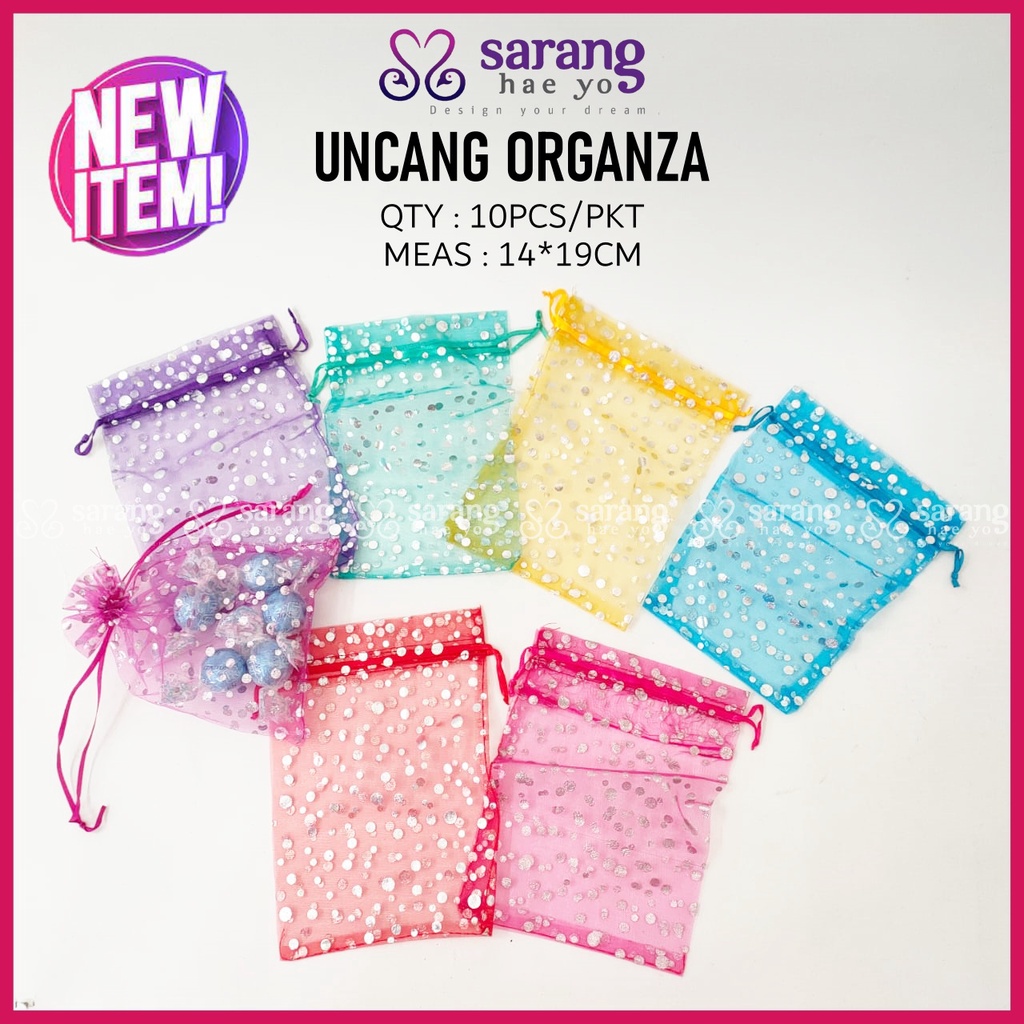 Bag Uncang Organza Pouch Goodies Bag Uncang Duit Uncang Wedding ...