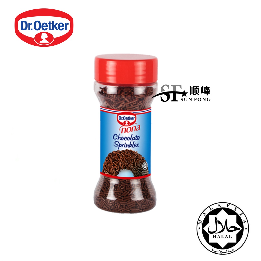 Dr. Oetker Nona - Chocolate Sprinkles 50g 巧克力洒 Taburan Coklat Halal 清真 ...