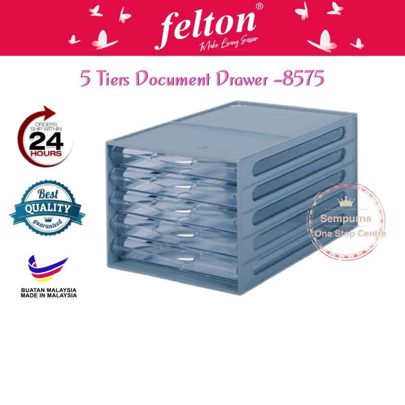 5 Tiers Document A4 Paper Drawer / A4 Tray (Felton) | Shopee Malaysia