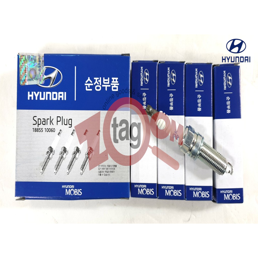 Hyundai Genuine Spark Plugs for Ioniq/Getz/i10/Veloster/Elantra/Sonata ...