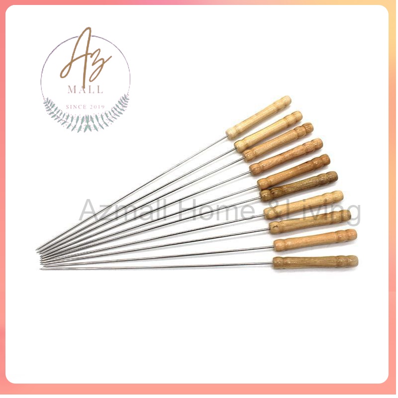 Stainless Steel BBQ Skewer Stick Barbecue Rod/BBQ Skewer Stick Barbecue ...
