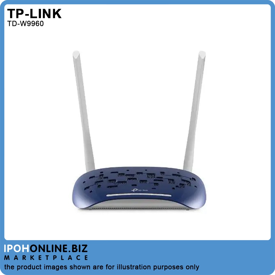 TP-Link TD-W9960 300Mbps Wireless N VDSL / ADSL Modem Router supports ...