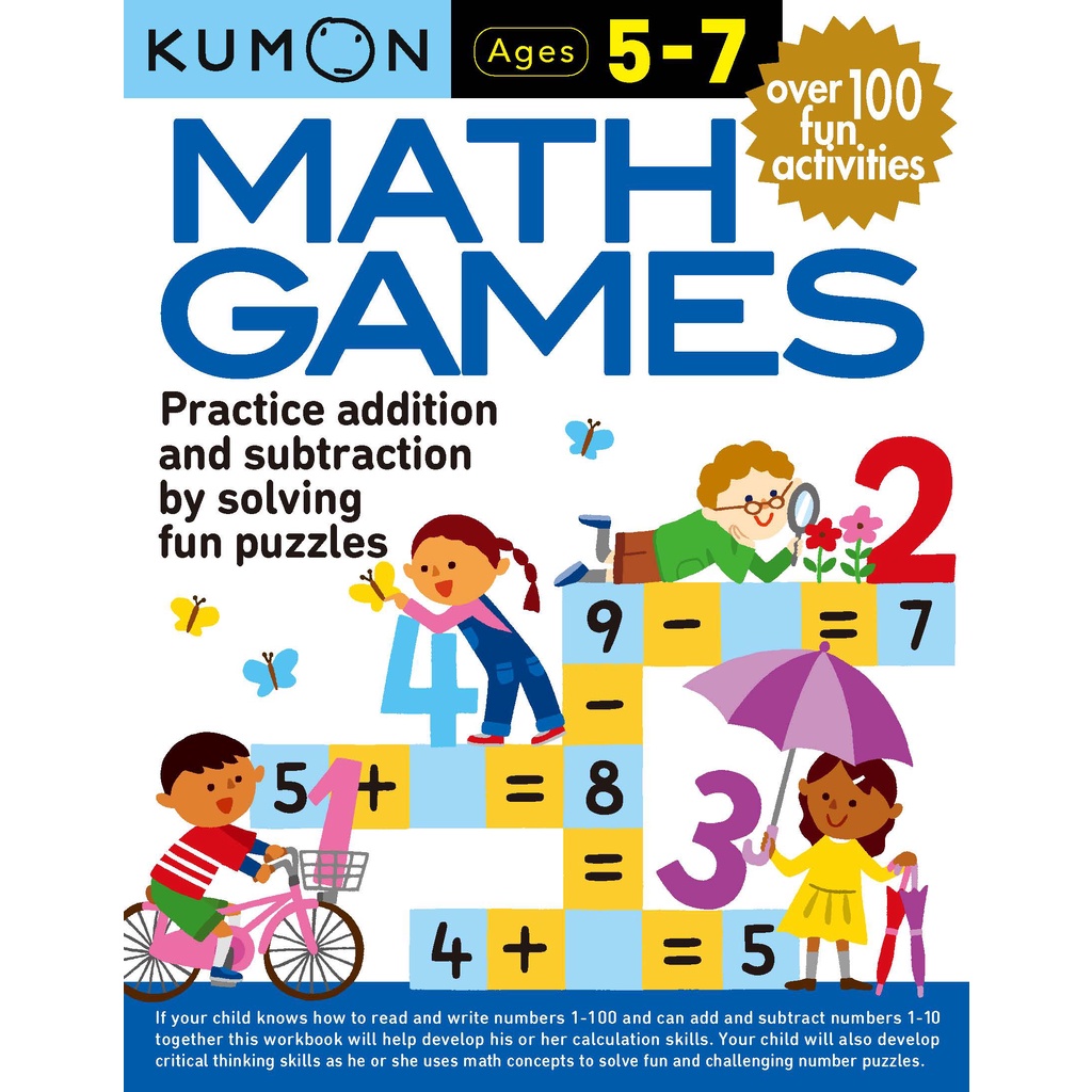 Kumon - Math Games -AGE 5-7 | Addition Subtraction with over 100 Fun ...