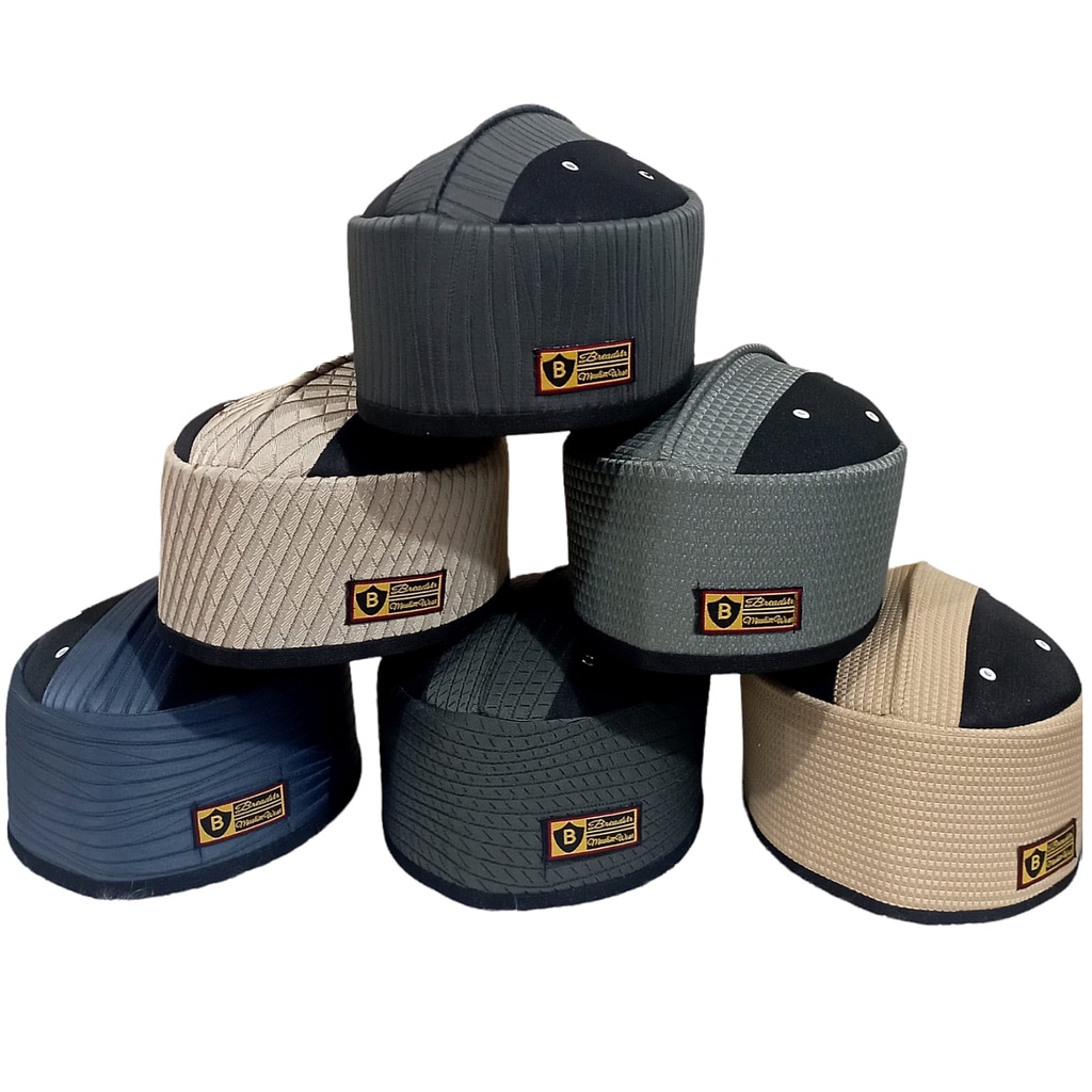 PECI KOPIAH SONGKOK TURKEY BLACK SPONGE CREAM GRAY QUALITY FOR CHILDREN ...