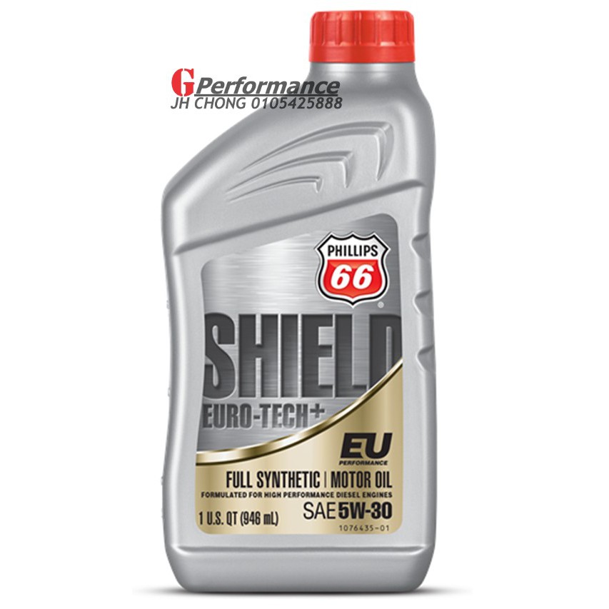 PHILLIPS 66 Shield Euro-Tech+ 5W30 Fully Synthetic (946ML) | Shopee ...