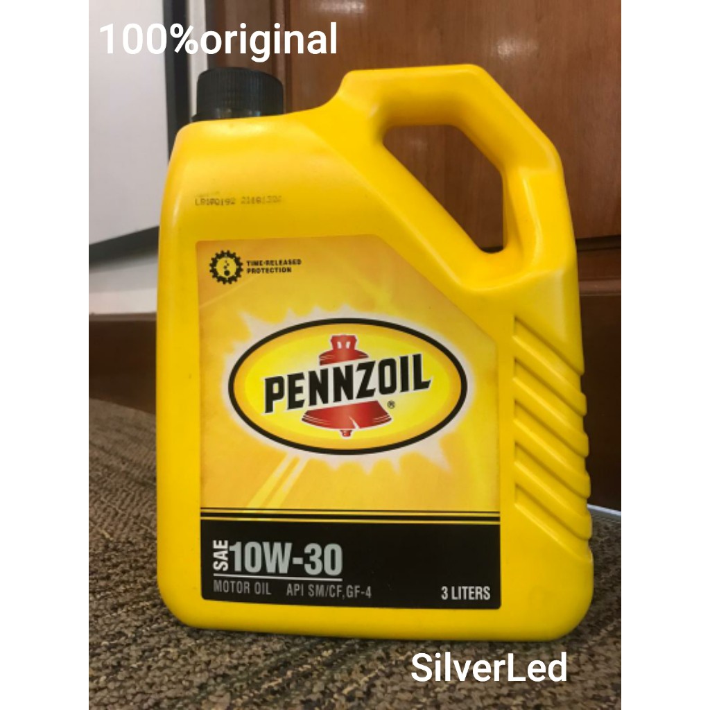 PENNZOIL SAE MOTOR OIL 10W-30 API SM/CF, GF-4, 3L | Shopee Malaysia