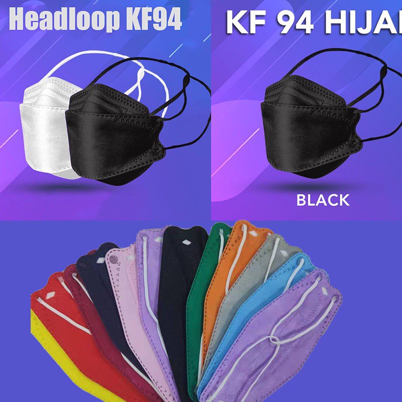 50pcs Korea style Fish KF94 Mask Headloop mask KF94 4plymask 50PCS New ...