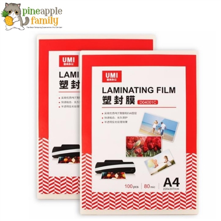 A4 Size Laminator Film-100pcs 80mic | Shopee Malaysia
