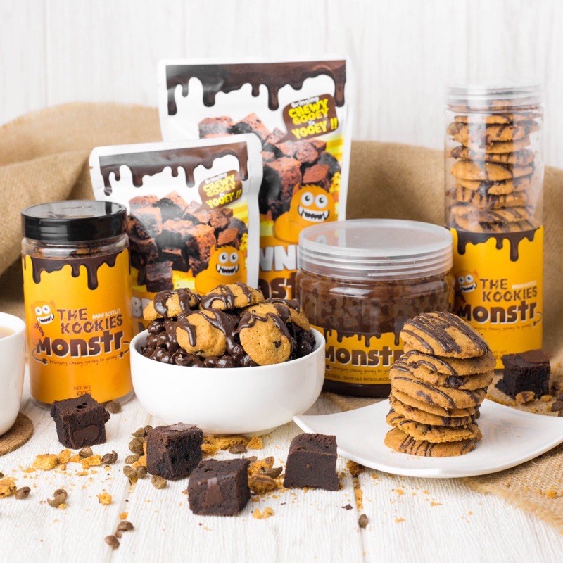 Monstr cookies kookies brownies chocolate coklat jar chocojar pour ...