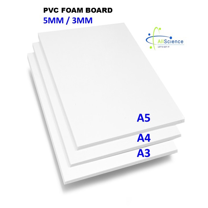 PVC Model Material Board A5/A4/A3 ( 3mm / 5mm ) | Shopee Malaysia
