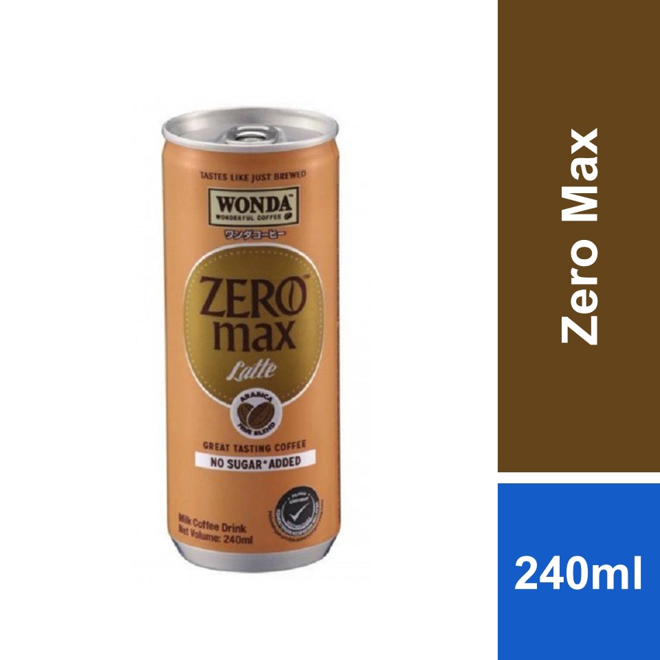 Wonda Coffee Zero Max Latte Can 240ml | Shopee Malaysia