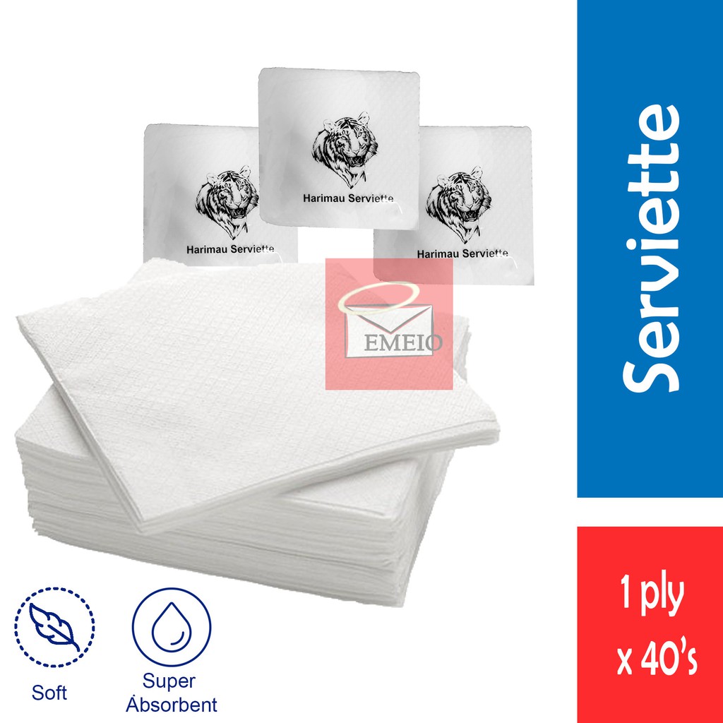 Napkin Tissue Serviette 1 Pack - (1Ply x 40's) | Shopee Malaysia