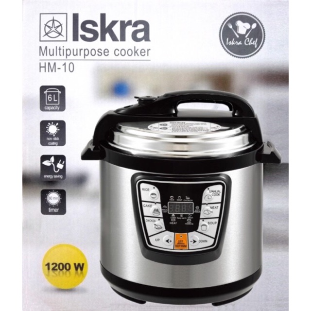 Iskra Electric Pressure Cooker Timer Rice Cooker meat multipurpose ...