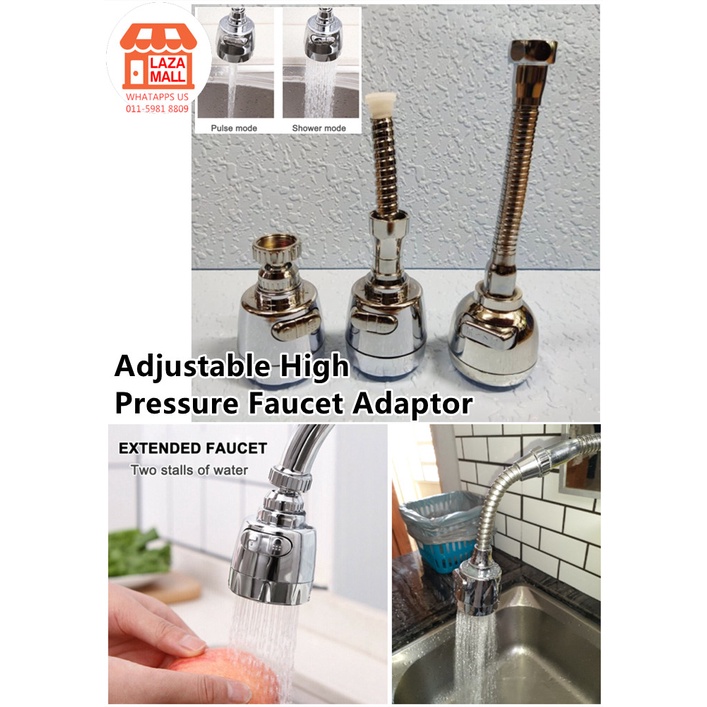 Rotatable Adjustable 2 Modes High Pressure Kitchen Sink Faucet Filter ...