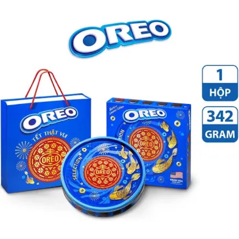 Oreo Biscuits mix 5 Flavors Of 342g Tin Box (Tear Paper Box) | Shopee ...