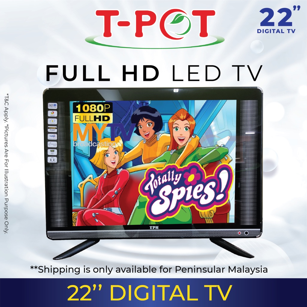 22 INCH DIGITAL TV (FULL HD LED) - DTV (NEW) | Shopee Malaysia