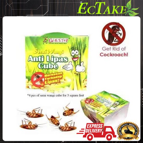 [ECTAKE] Kleenso Pesso Serai Wangi Anti-Lipas Cube Insects Removal Cube ...