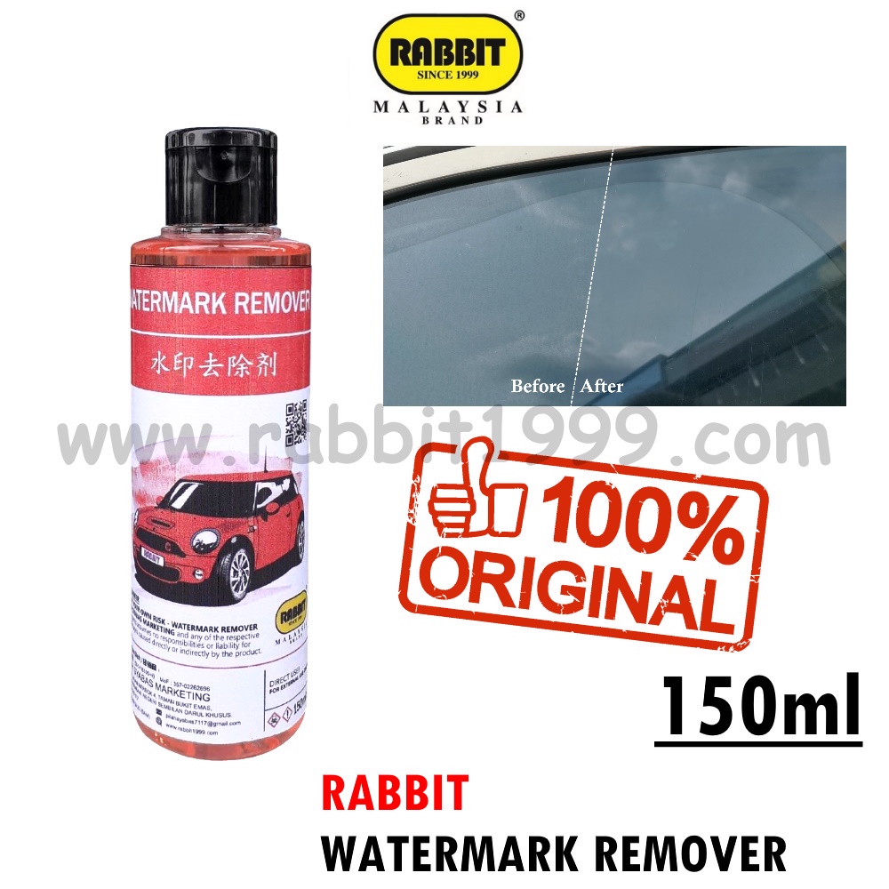 RABBIT WATERMARK REMOVER - 150ml+- water mark remover / hilangkan ...